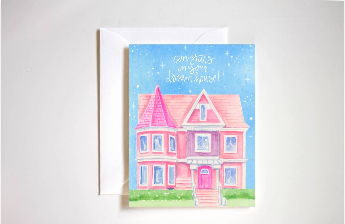 Congrats on your barbie dream house, housewarming card – Coastal Soul ...